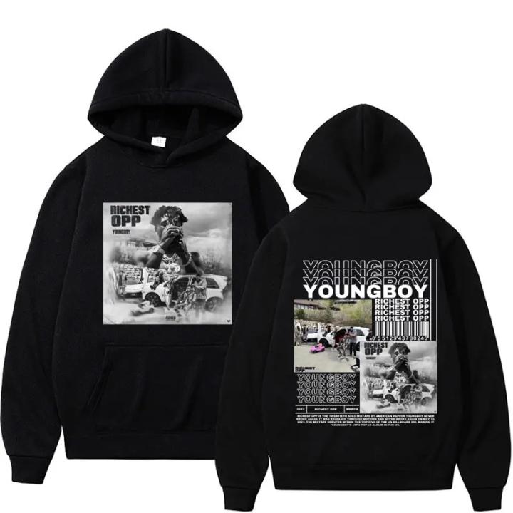 Rapero YoungBoy-Sudadera con capucha para hombre, suéter masculino de ...