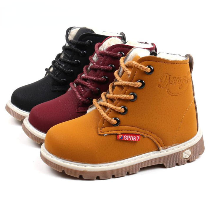 Bebé cálido botas de niño, niño pequeño, zapatos de invierno,Tamaño 21 ...