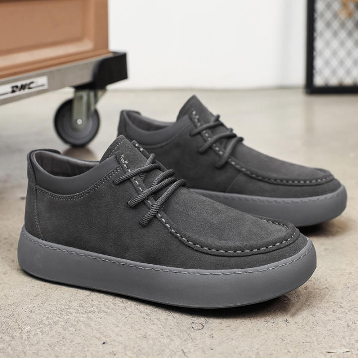 Nuevos zapatos casuales de tablero de tendencia retro anti-terciopelo ...