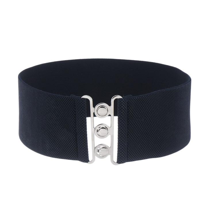Cinturón elástico ancho para mujer, cinturilla con hebilla de Metal ...