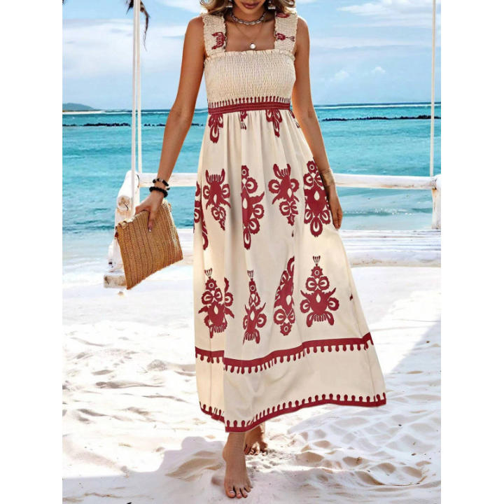 Vestido de playa para mujeres europeas y americanas, estilo de ...