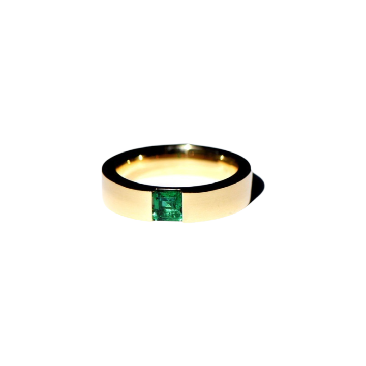 Anillos de acero con piedra verde - Envío Gratis* | Miravia