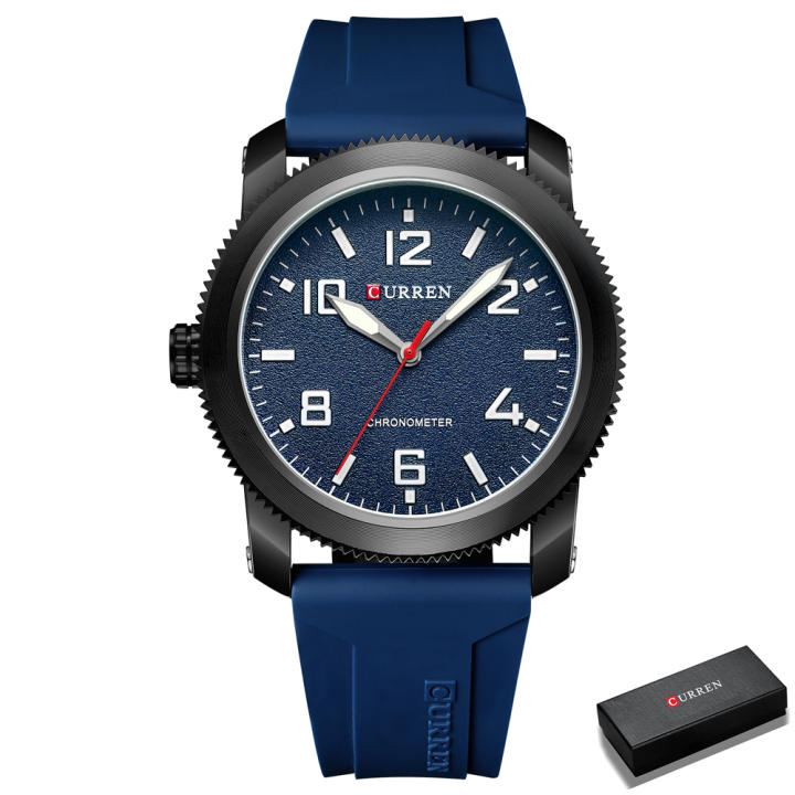 CURREN-relojes casuales para hombres, pulsera de cuarzo con diseño de ...