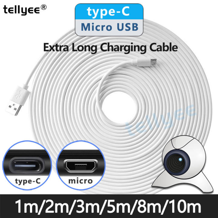 Cable de carga tipo C Ultra largo, Cable de carga Extra extensor para ...